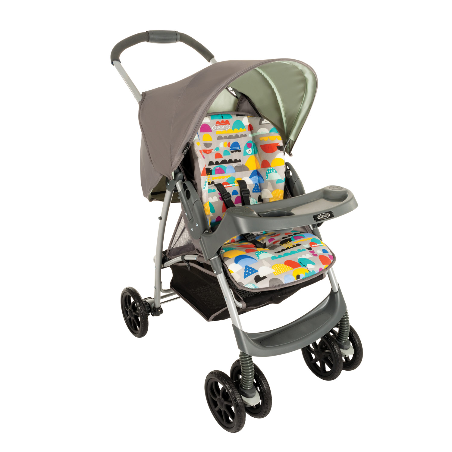 Xe đẩy trẻ em Graco Mirage BK Zigzag, Into The Woods, Solo Pop