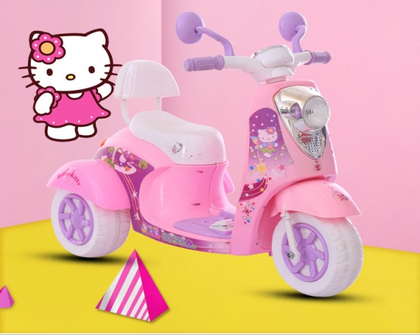 Xe Máy Điện Trẻ Em Công Chúa Elsa - Mèo Hello Kitty - Captain America